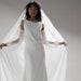 Chiffon Wedding Veil for Modern Bride, Ivory Single Tier Bridal Veil ...