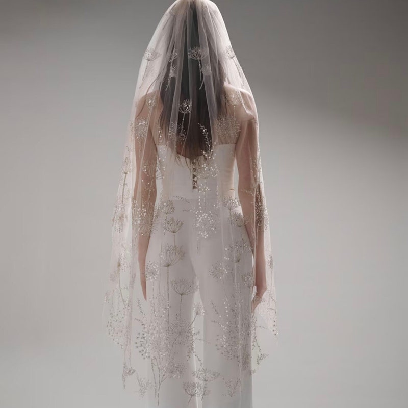 Champagne Veil - Etsy