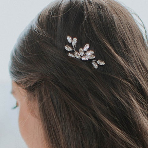 Silver Hair Pin Crystal Hair Pin Bridal Hair Pins Etsy Canada