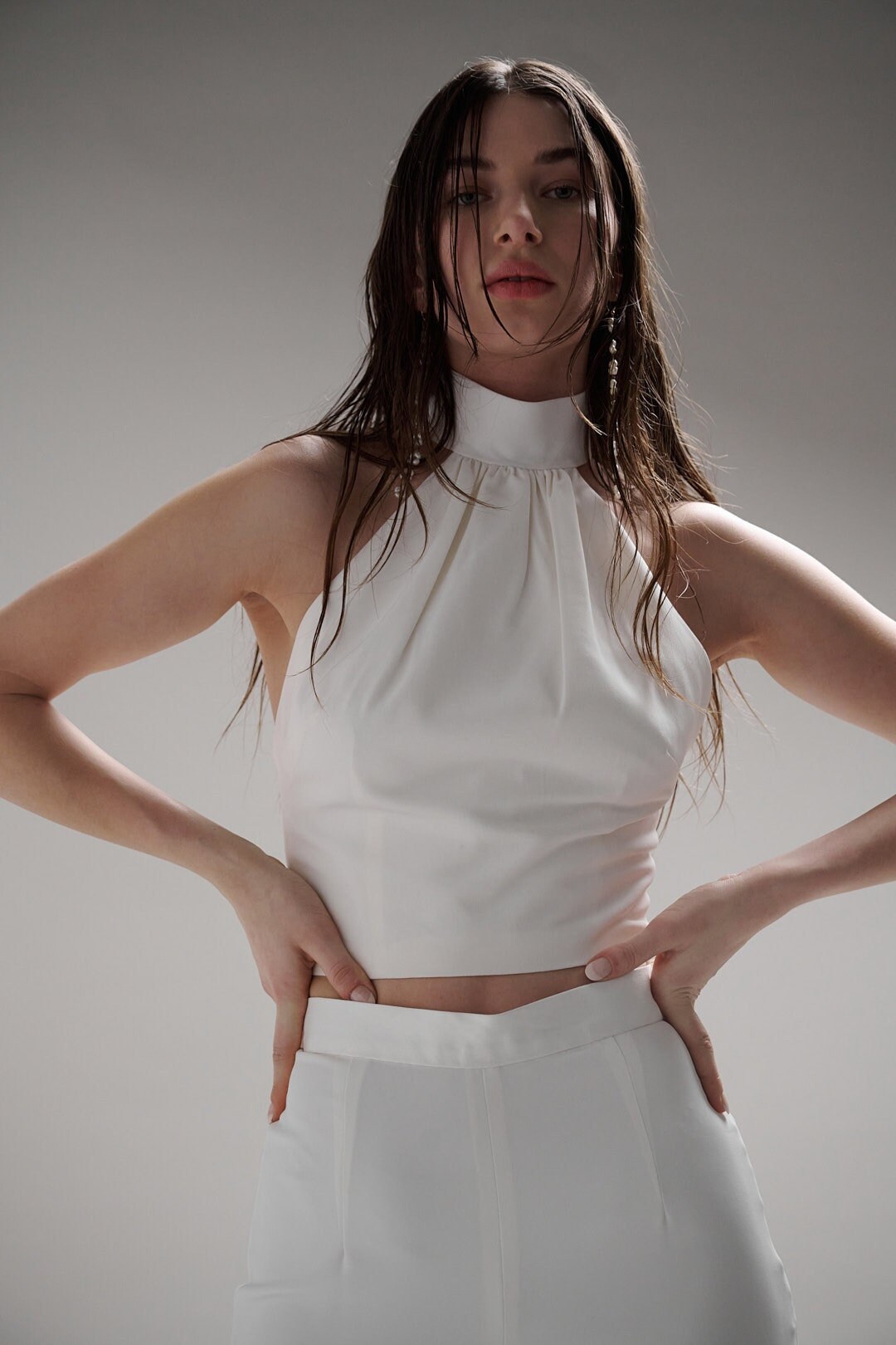 Rochelle Crepe Wedding Top | Sample Sale - Etsy