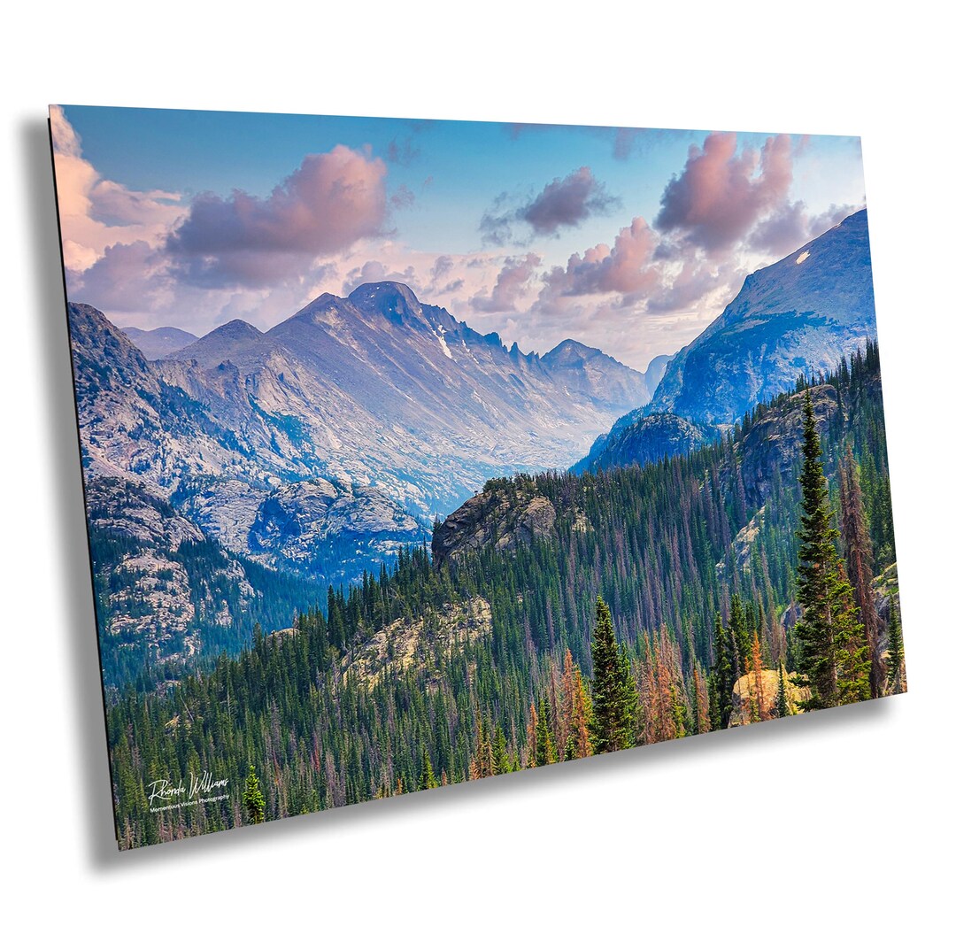 Rocky Mountain National Colorado Landmark Canvas Metal Print Livingroom ...