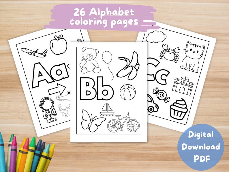 ABC Coloring Pages for Kids, Printable Alphabet Coloring Pages ...