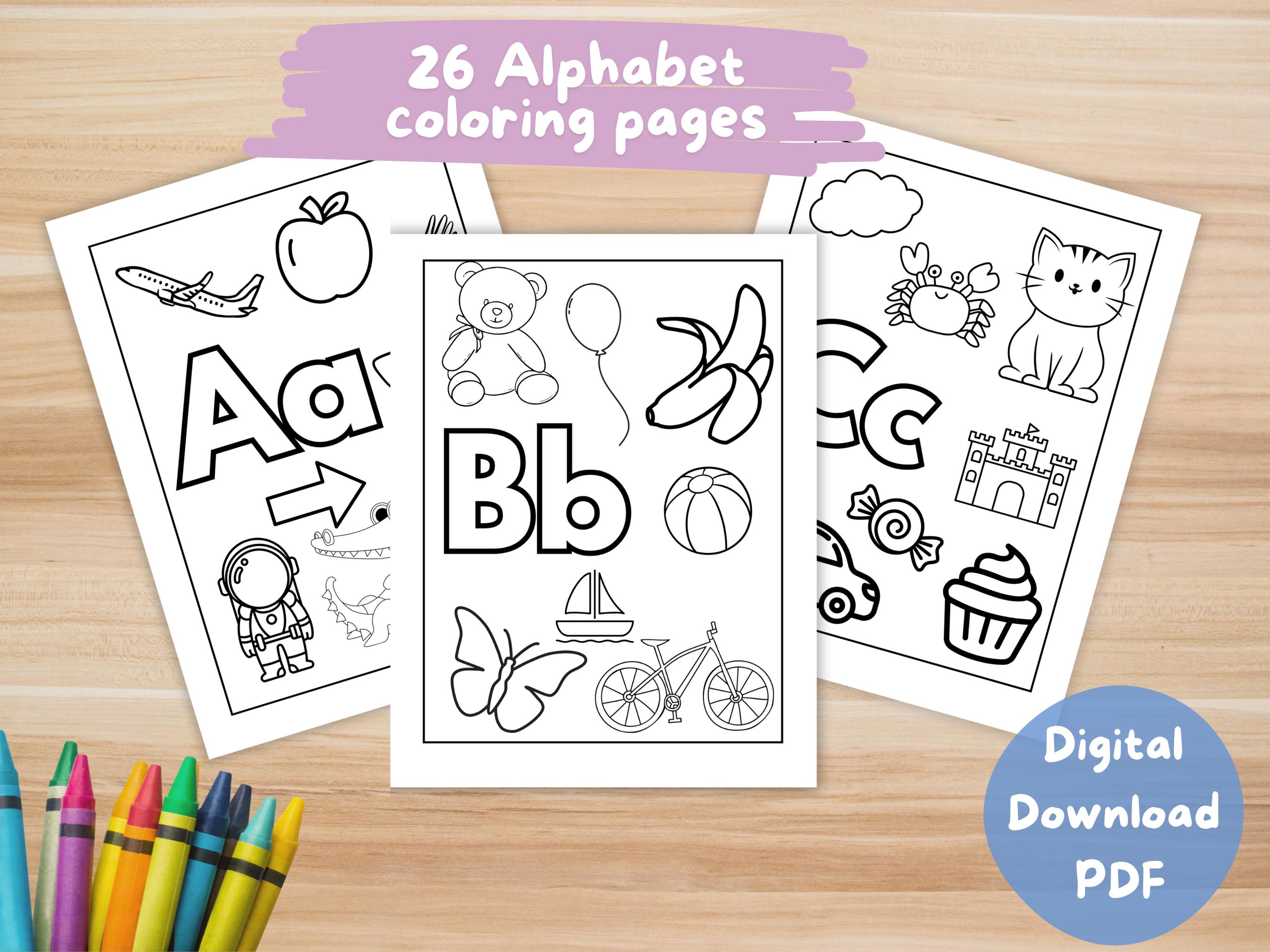 ABC Coloring Pages for Kids, Printable Alphabet Coloring Pages ...