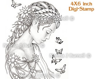 Digi Stamp Fairy | Etsy