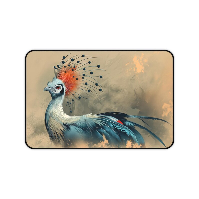 Secretary Bird Desk Mat – Office Mousepad, Gaming Desk Decor - Etsy