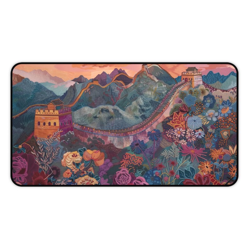 Wall of China Desk Mat – Neoprene Mousepad - Etsy