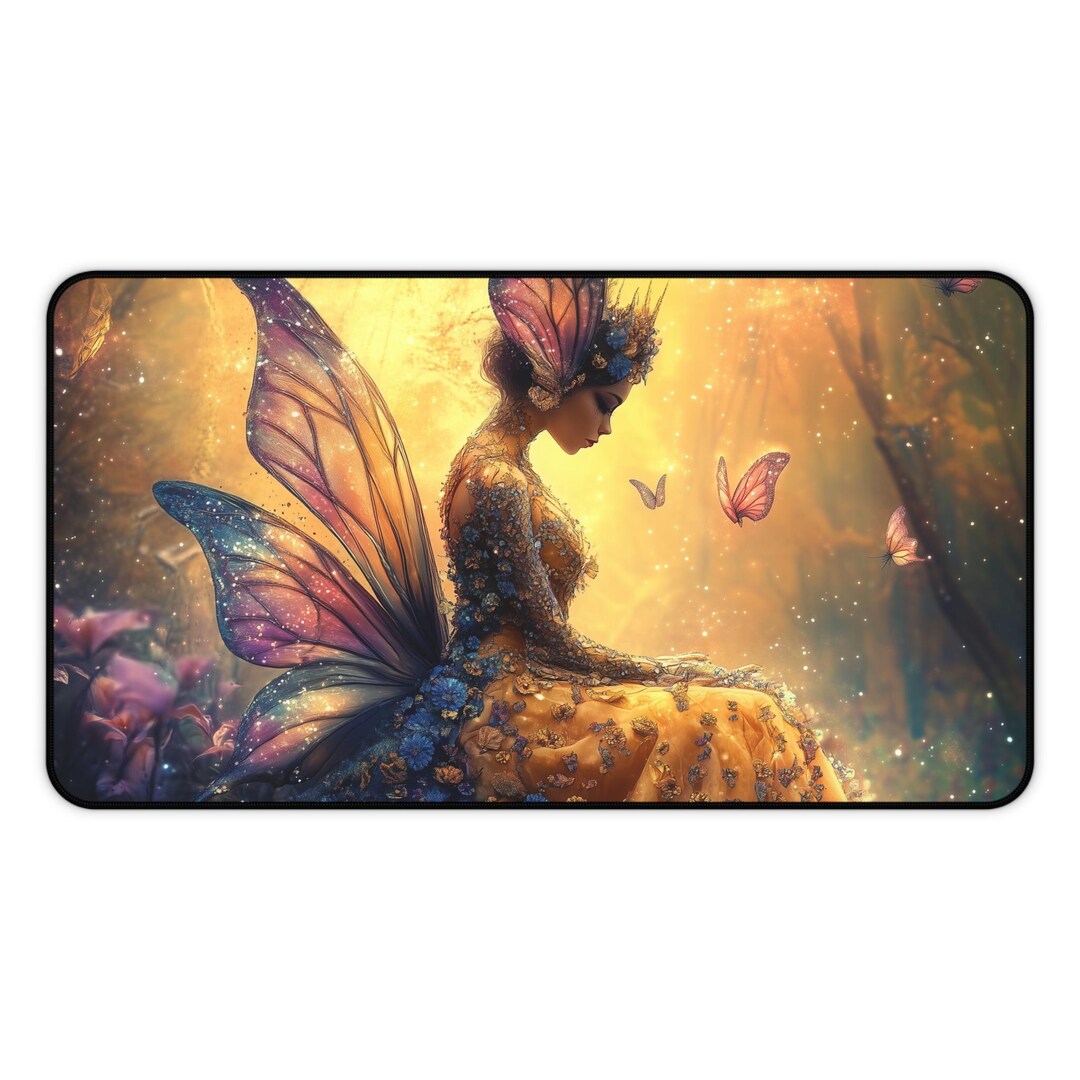 Custom Desk Mat & Mousepad - Fairy Queen, Magical and Mythical Design ...