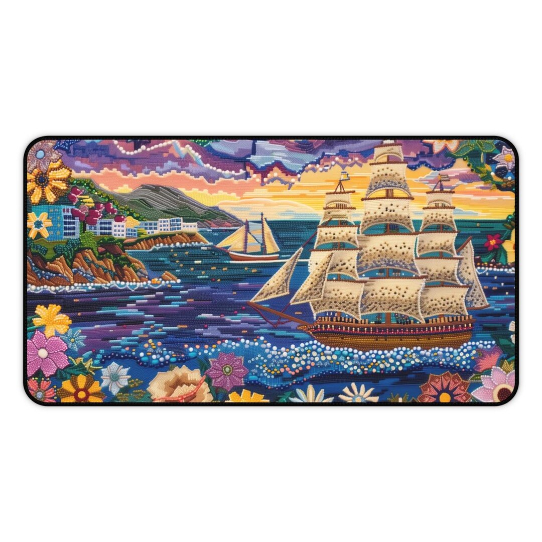 Santa Barbara Sailboat Desk Mat – Gaming Mousepad - Etsy