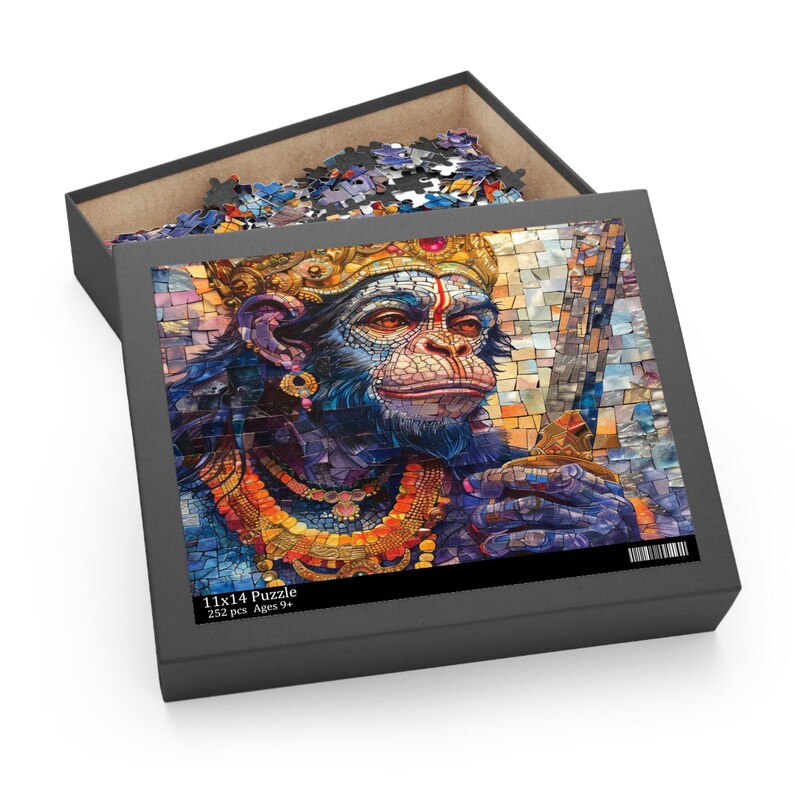 Hanuman Jigsaw Puzzle, Mosaic Art, Family Fun Gift - Etsy