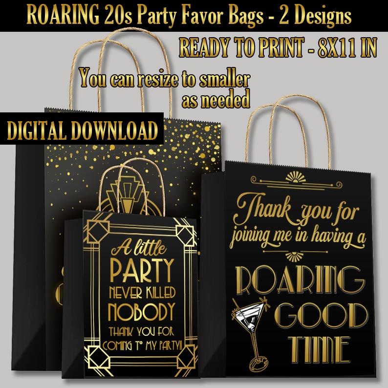 DIY Roaring 20s Party Deco Bundle - Gatsby, Speakeasy, Prohibition ...