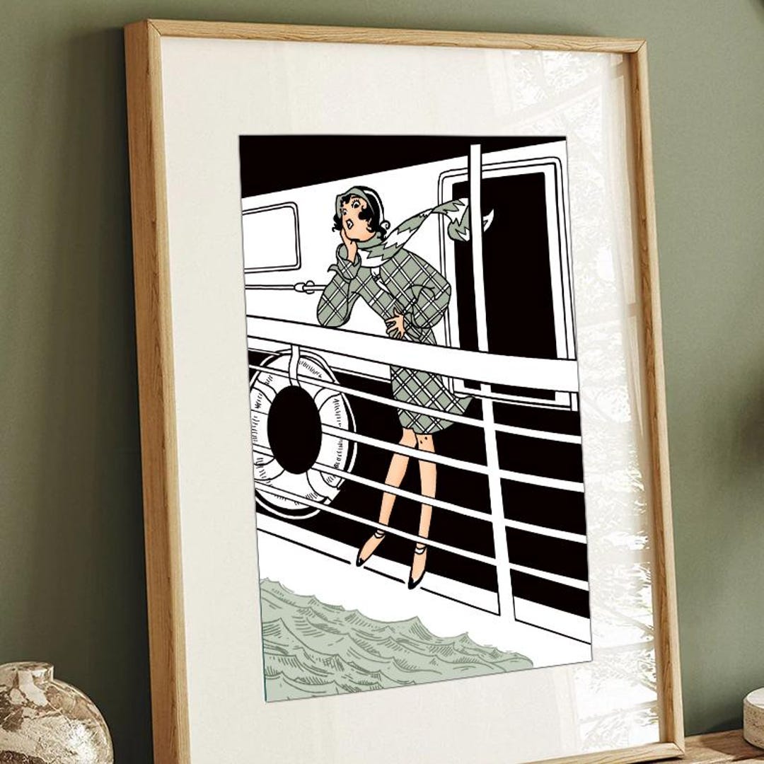 Flapper Fanny Comics Vintage Printable Wall Art | High Quality, A2 Size ...