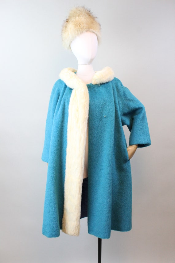 1960s 1963 documented LILLI ANN mink fur mohair coat … - Gem