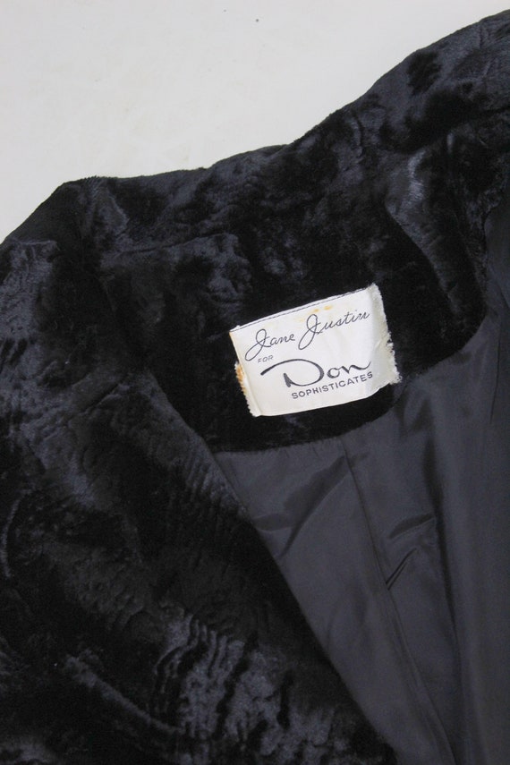 1960s JANE JUSTIN velvet mod dress and COAT small | n… - Gem