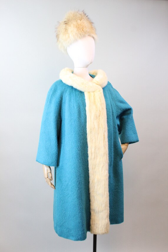 1960s 1963 documented LILLI ANN mink fur mohair coat … - Gem