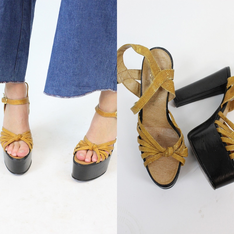70s Platform Sandals - Etsy