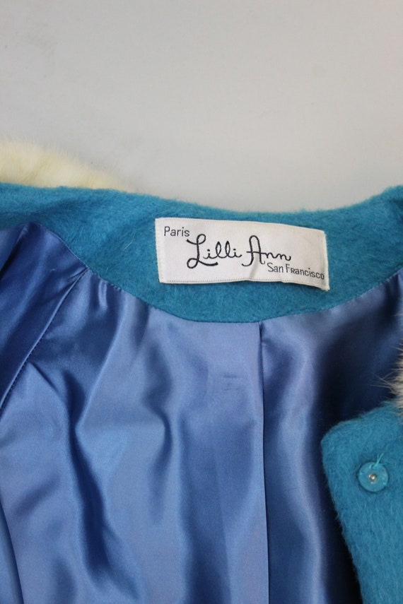 1960s 1963 documented LILLI ANN mink fur mohair coat … - Gem