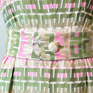 1960s LORD & TAYLOR Mod Gold Lurex Dress Small | New Spring Summer ...