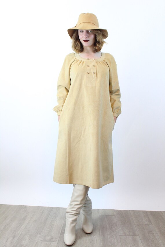 1970s 1975 documented GEOFFREY BEENE ultrasuede dress… - Gem