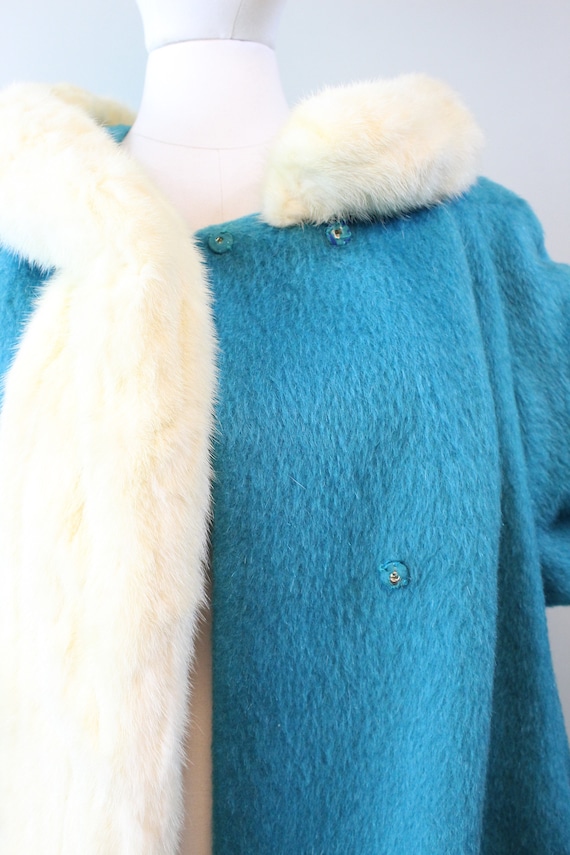 1960s 1963 documented LILLI ANN mink fur mohair coat … - Gem