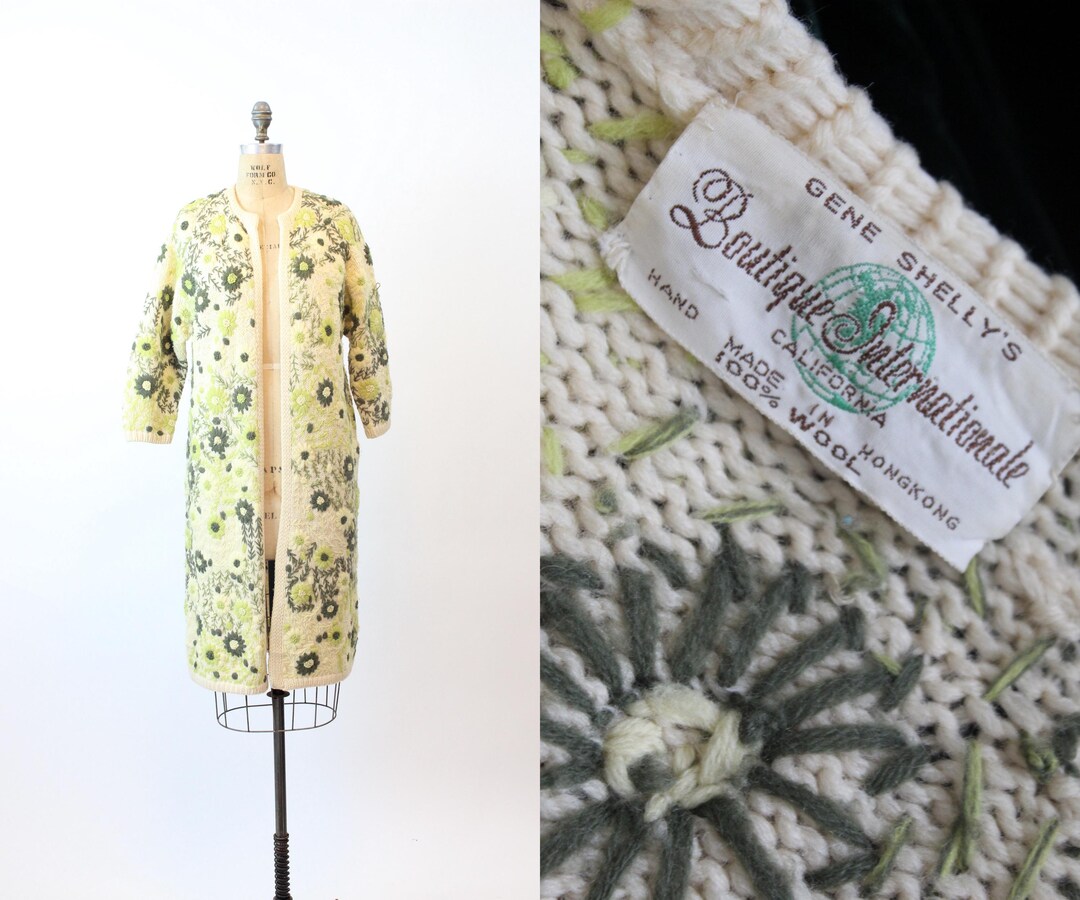 1960s GENE SHELLY Cardigan Sweater All Sizes | New Fall Winter - Etsy