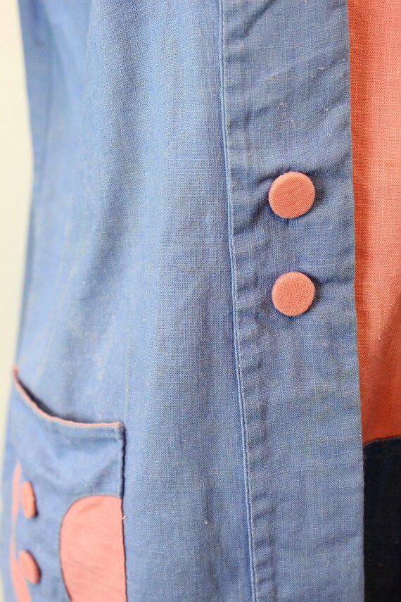 1920s rare COTTON CHORE dress and jacket small | new … - Gem