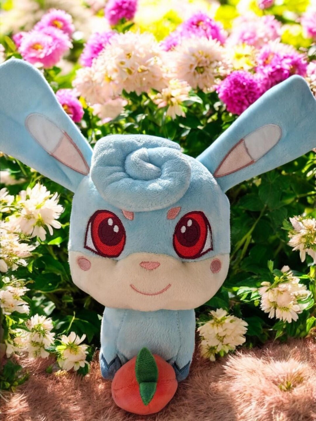 Floppsy the Kawaii Blue Bunny Plush - Etsy