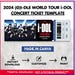 GIDLE World Tour 2024 Idol Concert Ticket Canva Template Digital ...