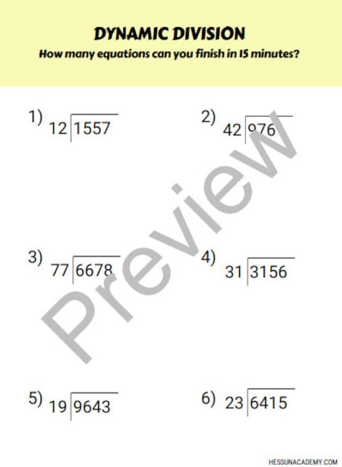 Advanced Long Division Worksheets (double Digit) - Etsy