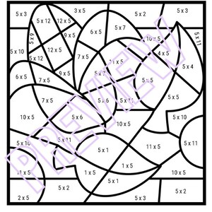 Fall Multiplication Practice Worksheets Bundle (color by Number and ...