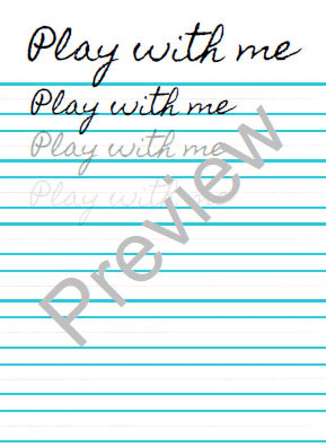 Practice Cursive | Cursive Handwriting Practice Packet - Etsy