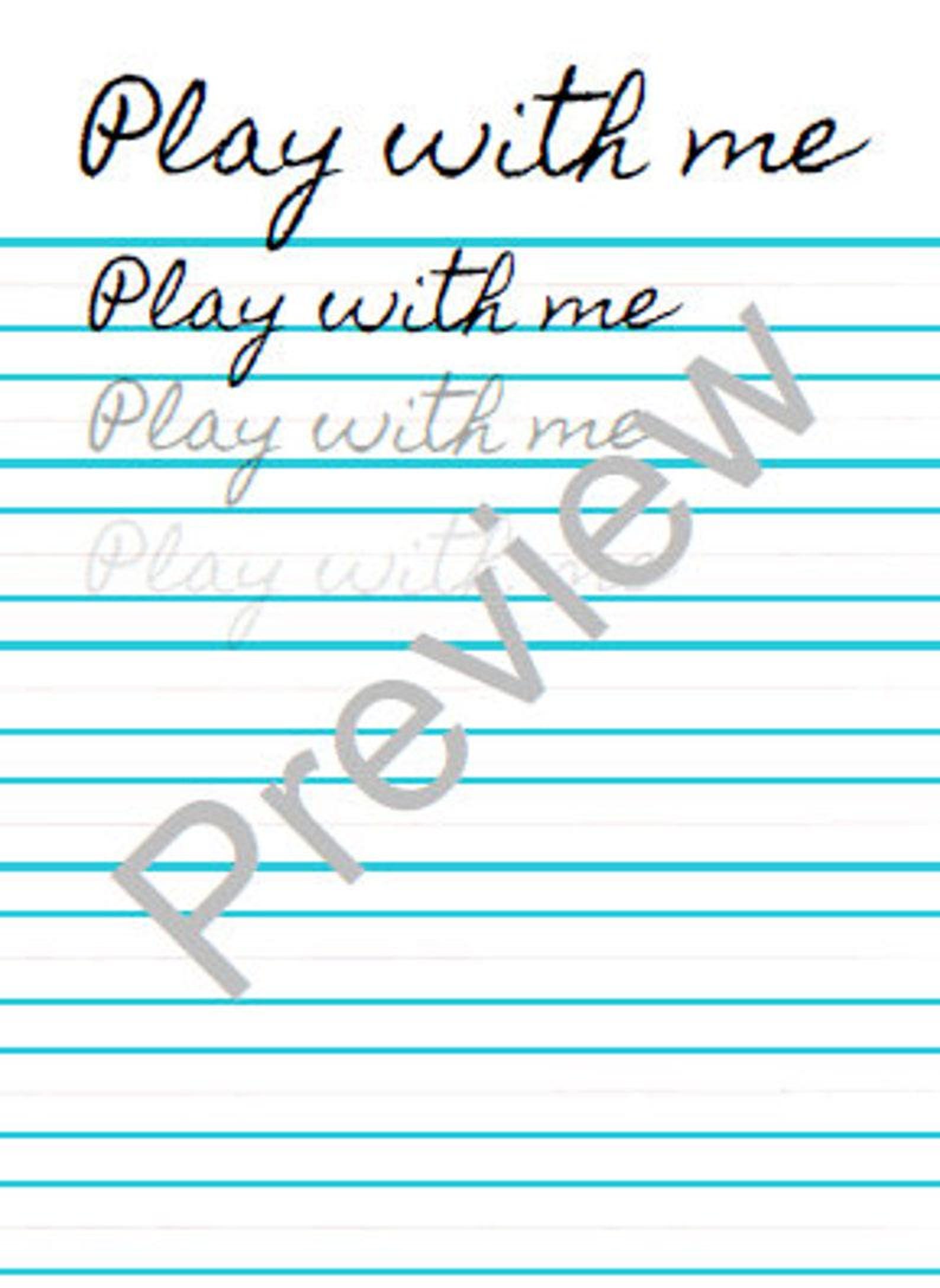 Practice Cursive | Cursive Handwriting Practice Packet - Etsy