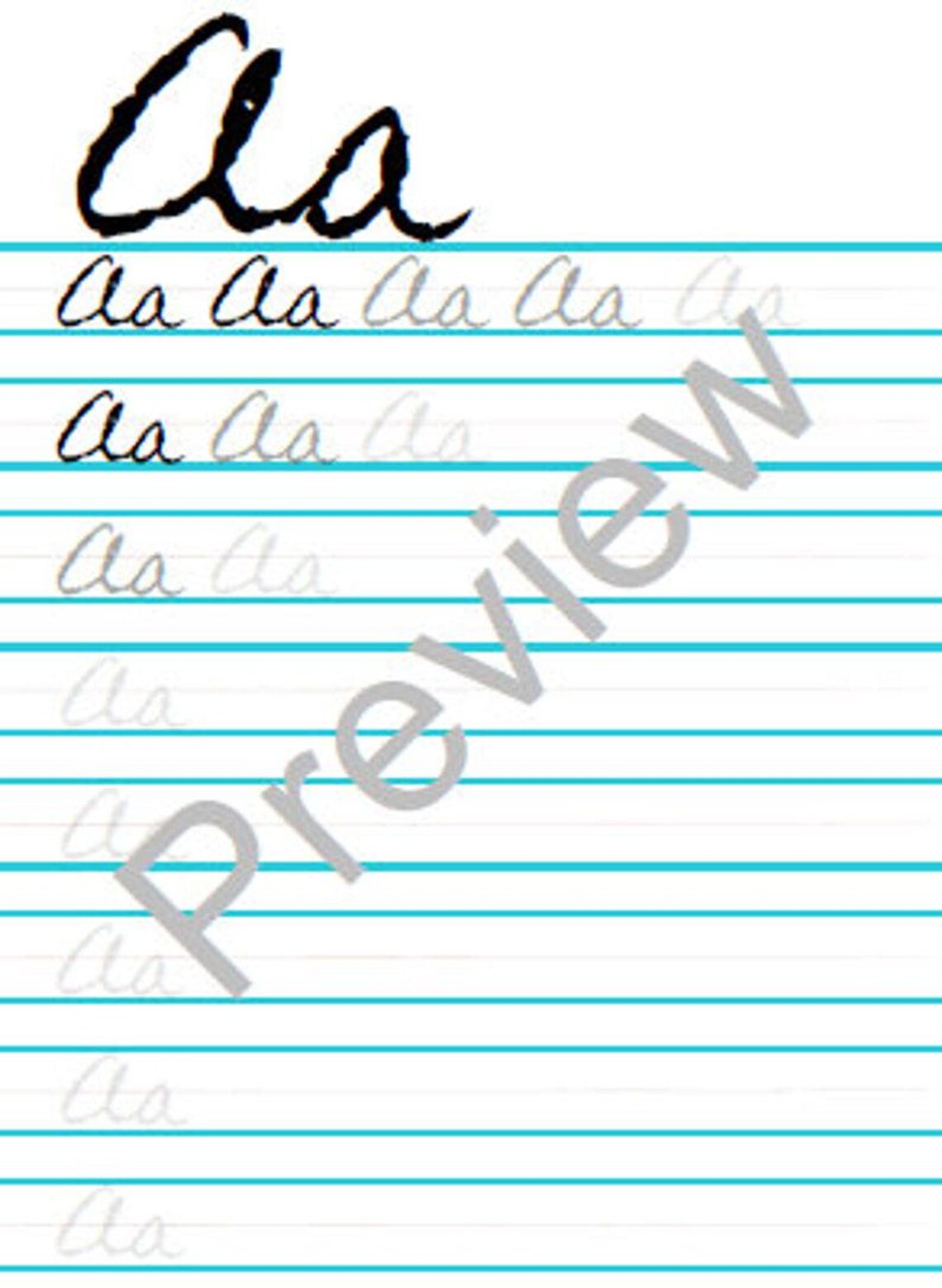 Practice Cursive | Cursive Handwriting Practice Packet - Etsy