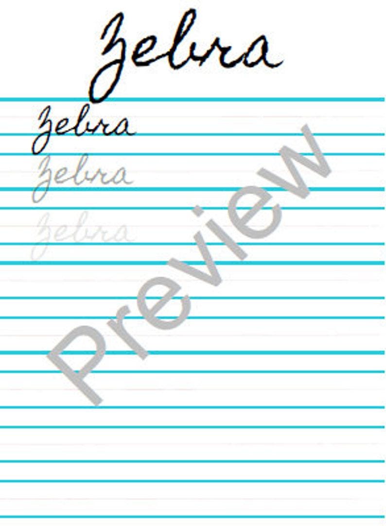 Practice Cursive | Cursive Handwriting Practice Packet - Etsy