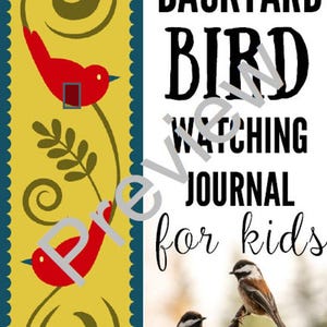 Backyard Bird Watching Journal for Kids (birding Observational Journal ...