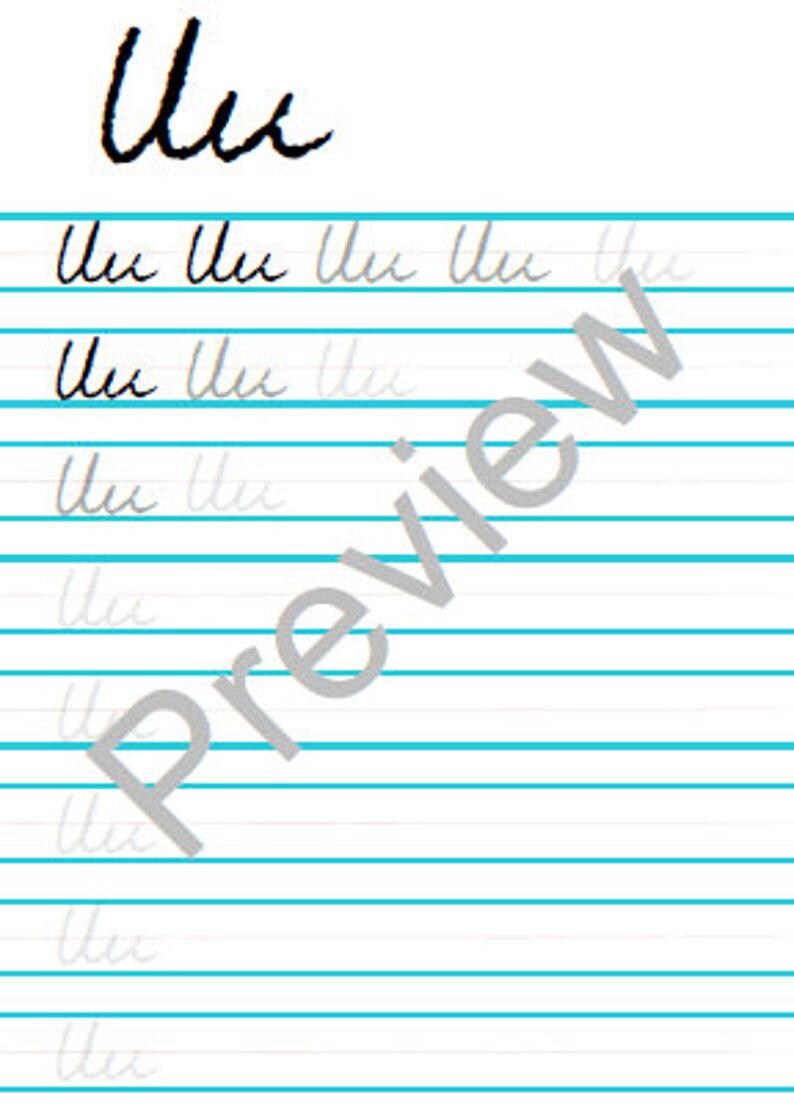 Practice Cursive | Cursive Handwriting Practice Packet - Etsy