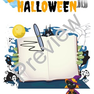 Roll and Write Halloween Creative Writing Game - Etsy