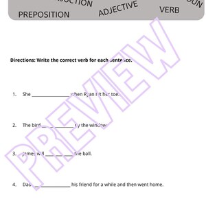 Parts of Speech Introduction and Review Activity - Etsy