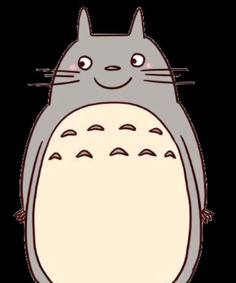 87 Totoro PNG Stickers | Studio Ghibli Digital Clipart | Cute Anime ...