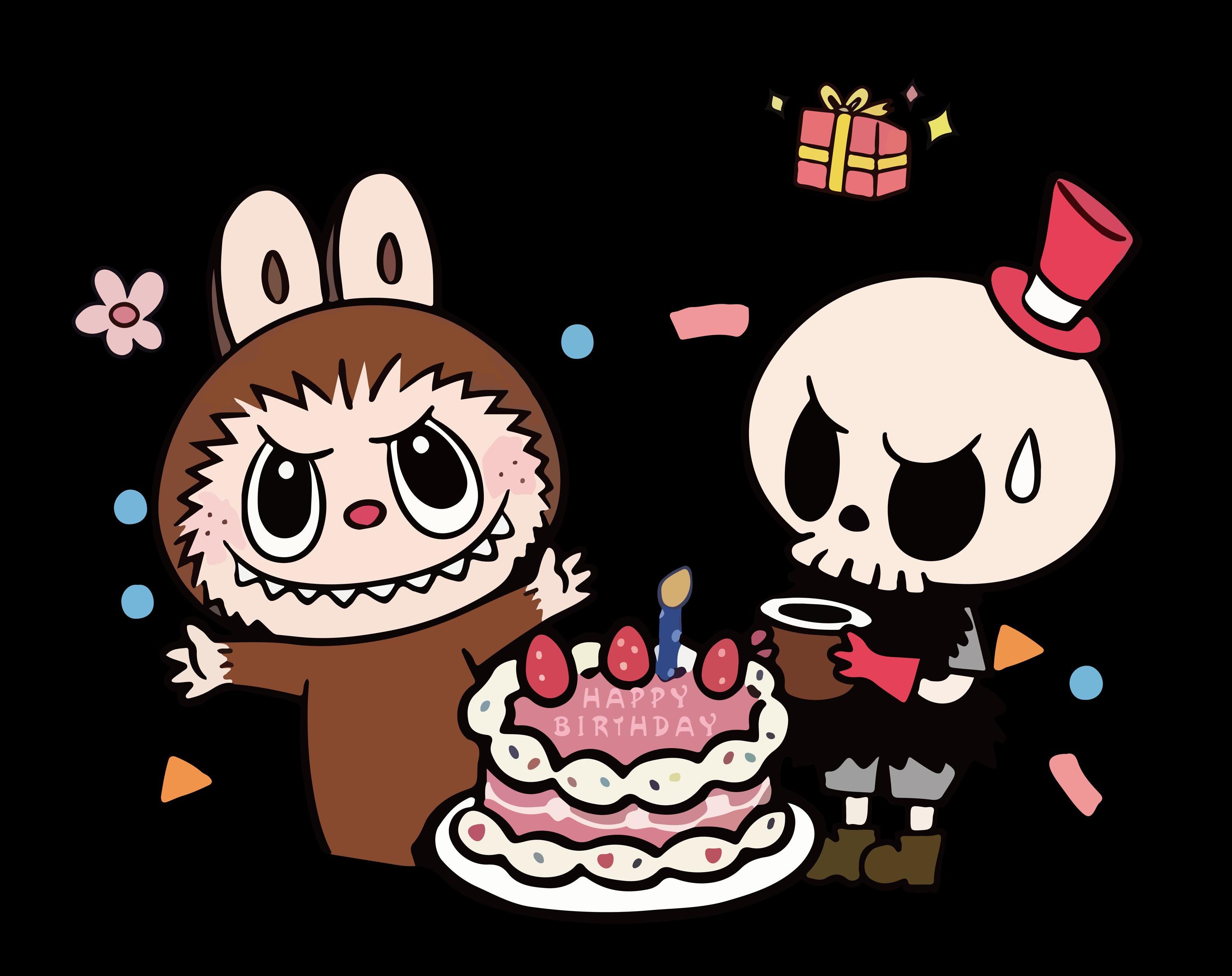 62 Labubu Popmart PNG Large Digital Artwork Sticker Pack ,stickers for ...