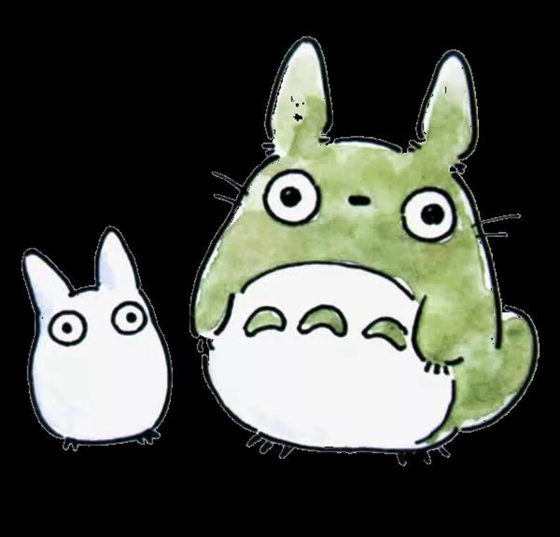 87 Totoro PNG Stickers | Studio Ghibli Digital Clipart | Cute Anime ...