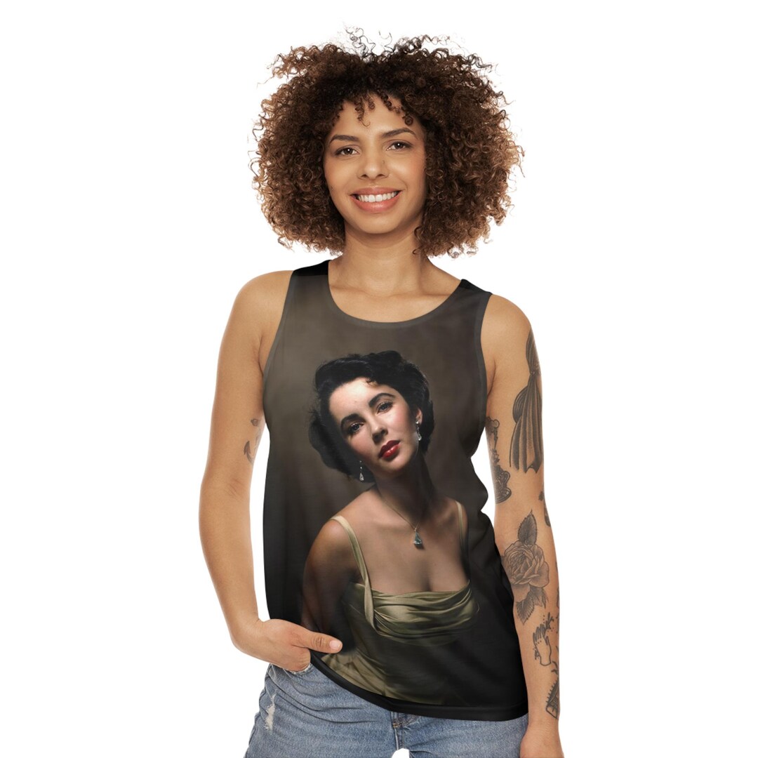 Elizabeth Taylor Glamorous Black Tank Top - Etsy