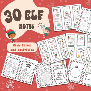 ELF Notes - Elf Messages - Elf Activities and Notes Digital Download ...