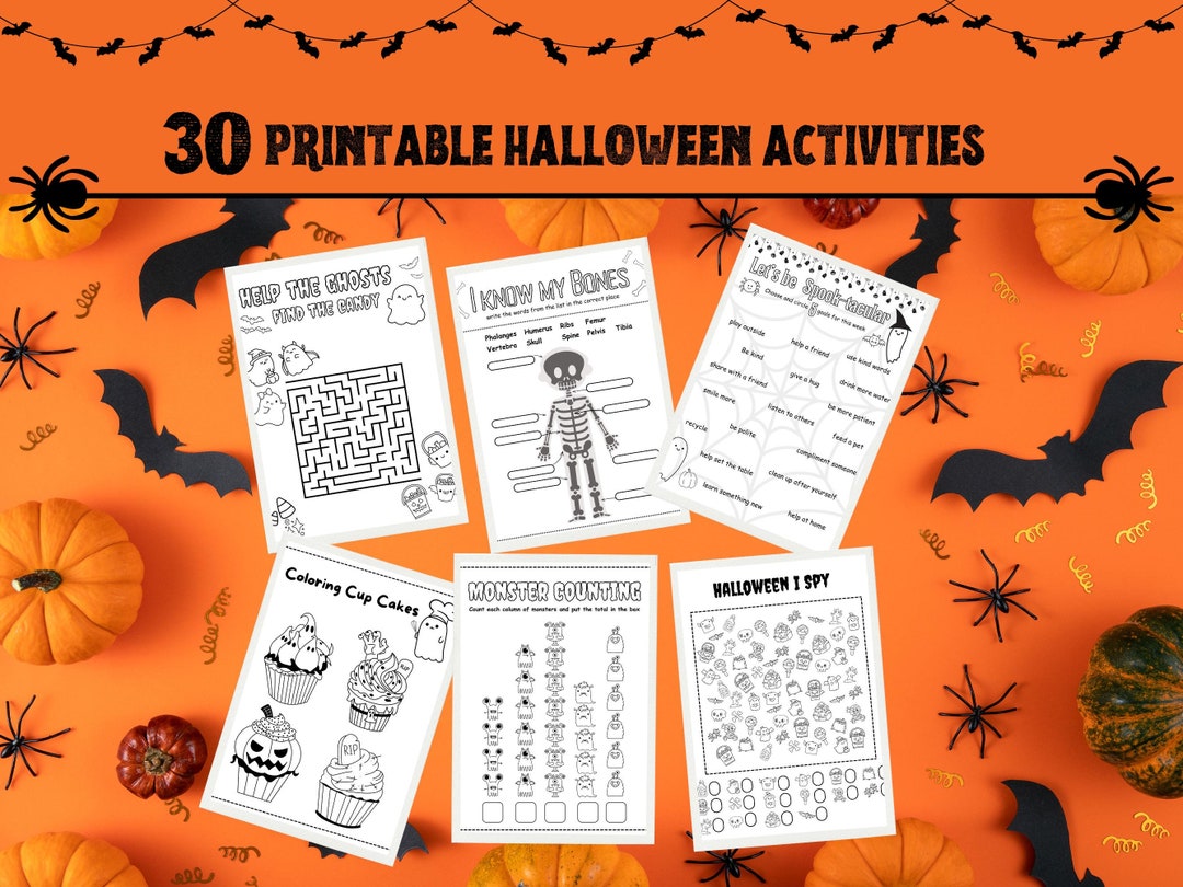 Halloween Kids Printable, Kids Activity Printable, Halloween Kids ...