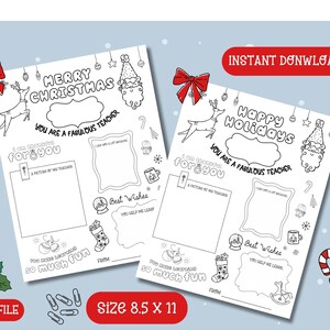 Teacher Christmas Gifts Printable, Teacher Appreciation Gift, Teacher ...