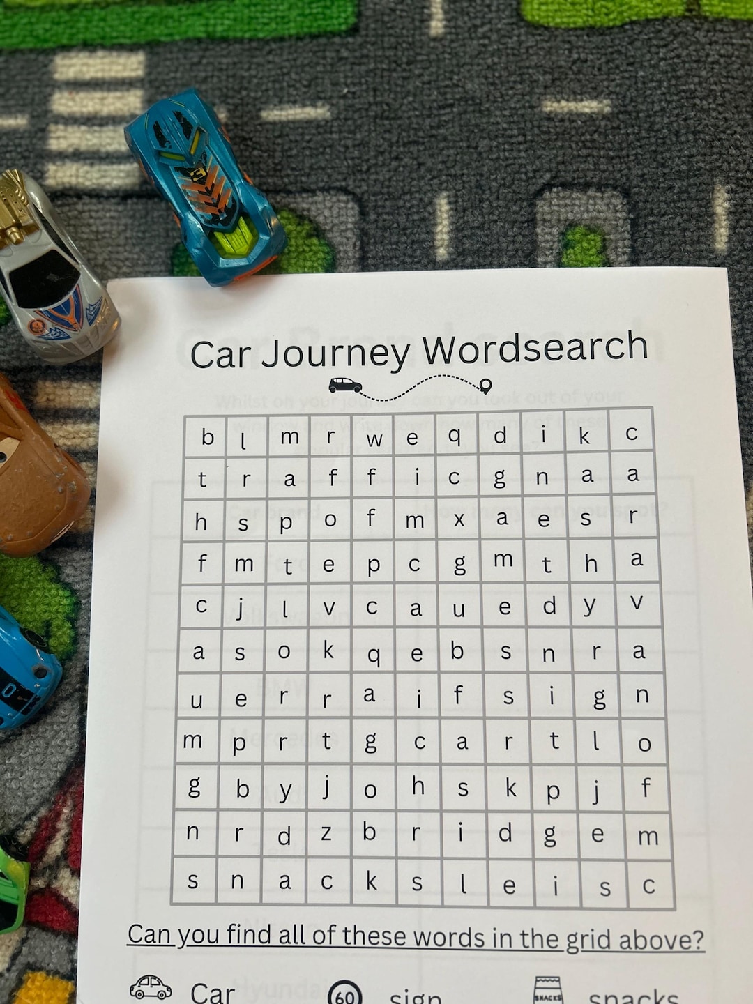 Travel-themed Wordsearch for Kids | Fun Printable Activity Sheet | Road ...