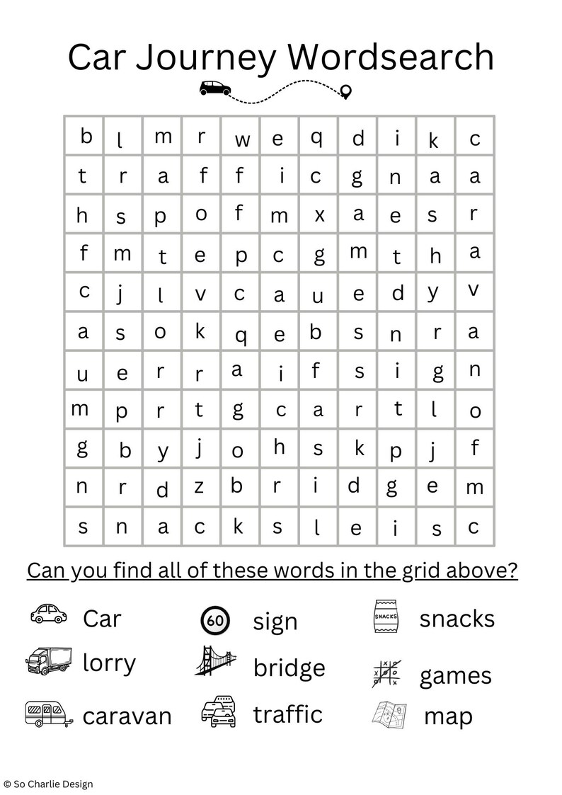 Kids Travel Activity Bundle | 5 Printable Worksheets | Fun Road Trip ...