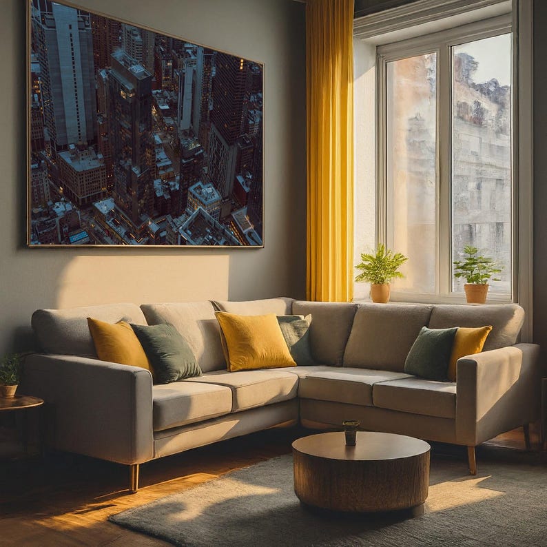 NYC Epic Aerial Cinematic Still, Street Photography, Wall Art Decor ...