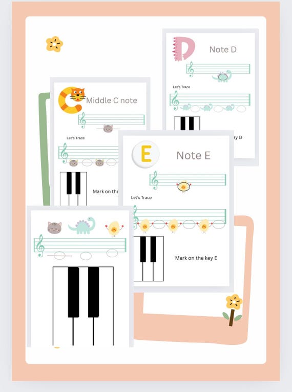 Hojas De Trabajo Para Piano Para Principiantes
