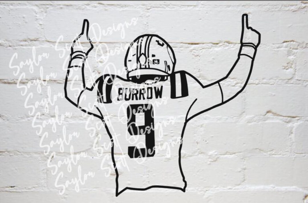 Joe Burrow SVG Joe Burrow PNG - Etsy