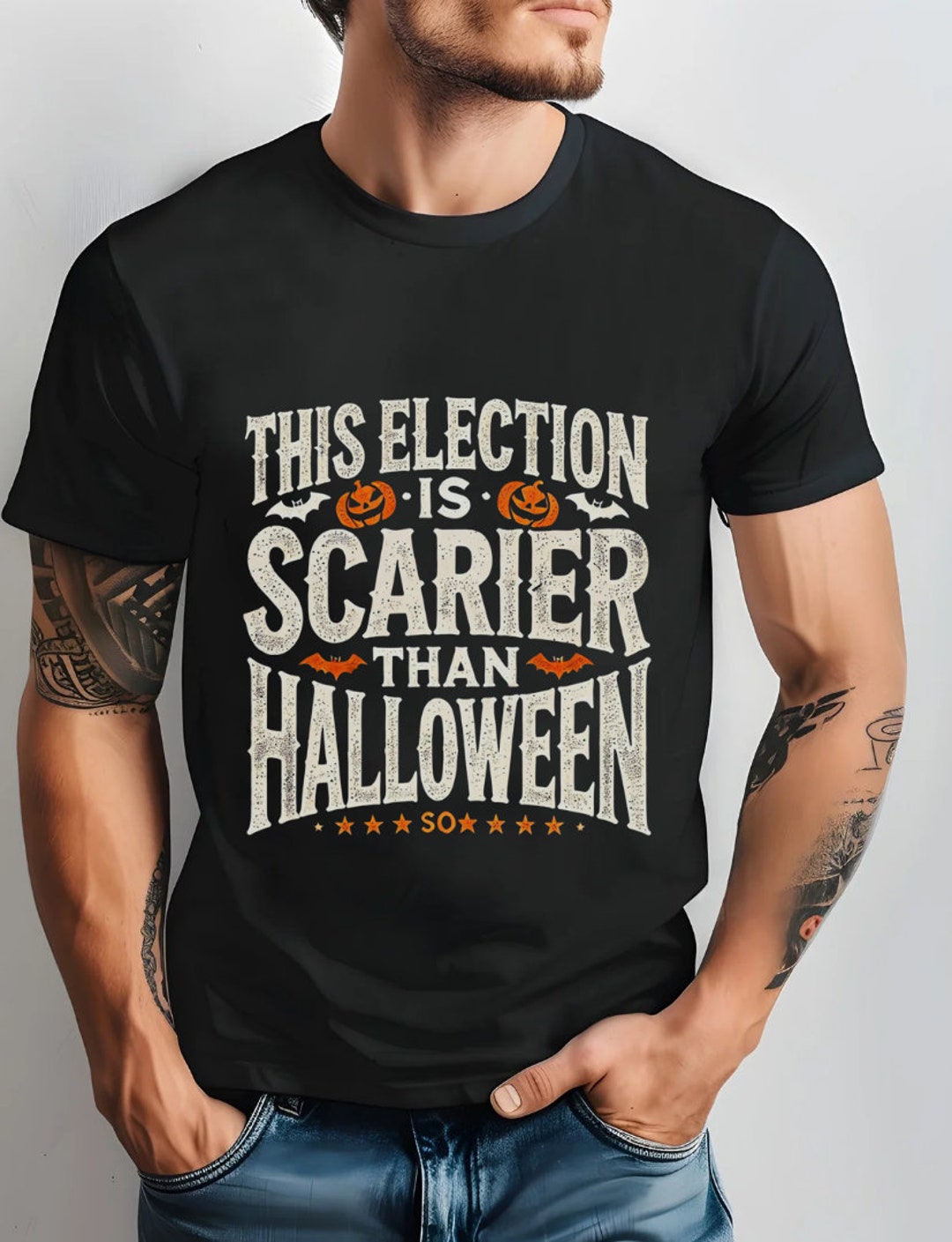 This Election is Scarier Than Halloween T-shirt , Funny Political ...